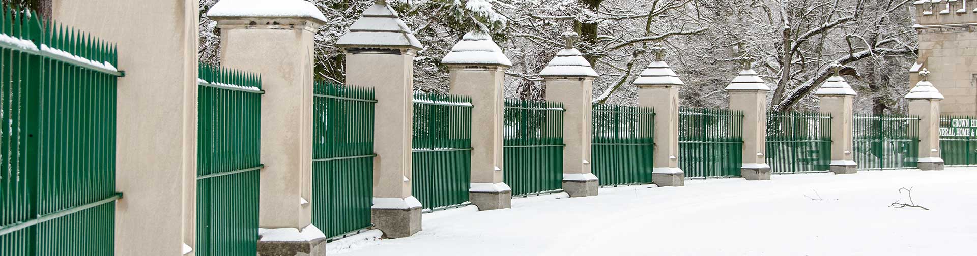 Perimeter Fence | Places of Interest at Crown Hill Cemetery | Crown ...
